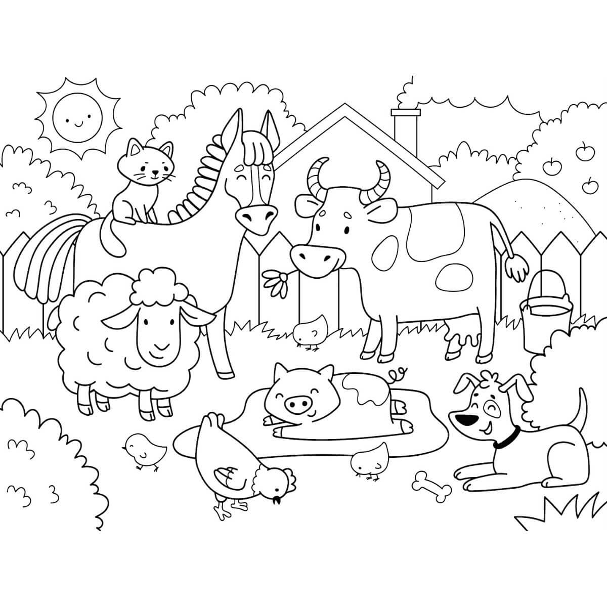 Kids Coloring Page - Storyteller Farm